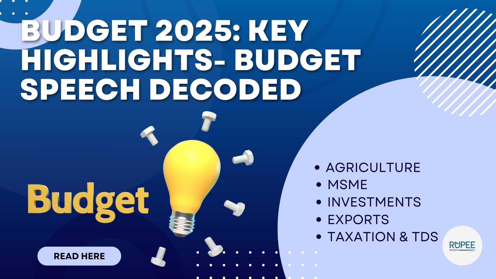 Budget 2025: Key Highlights & Impact from Budget Speech